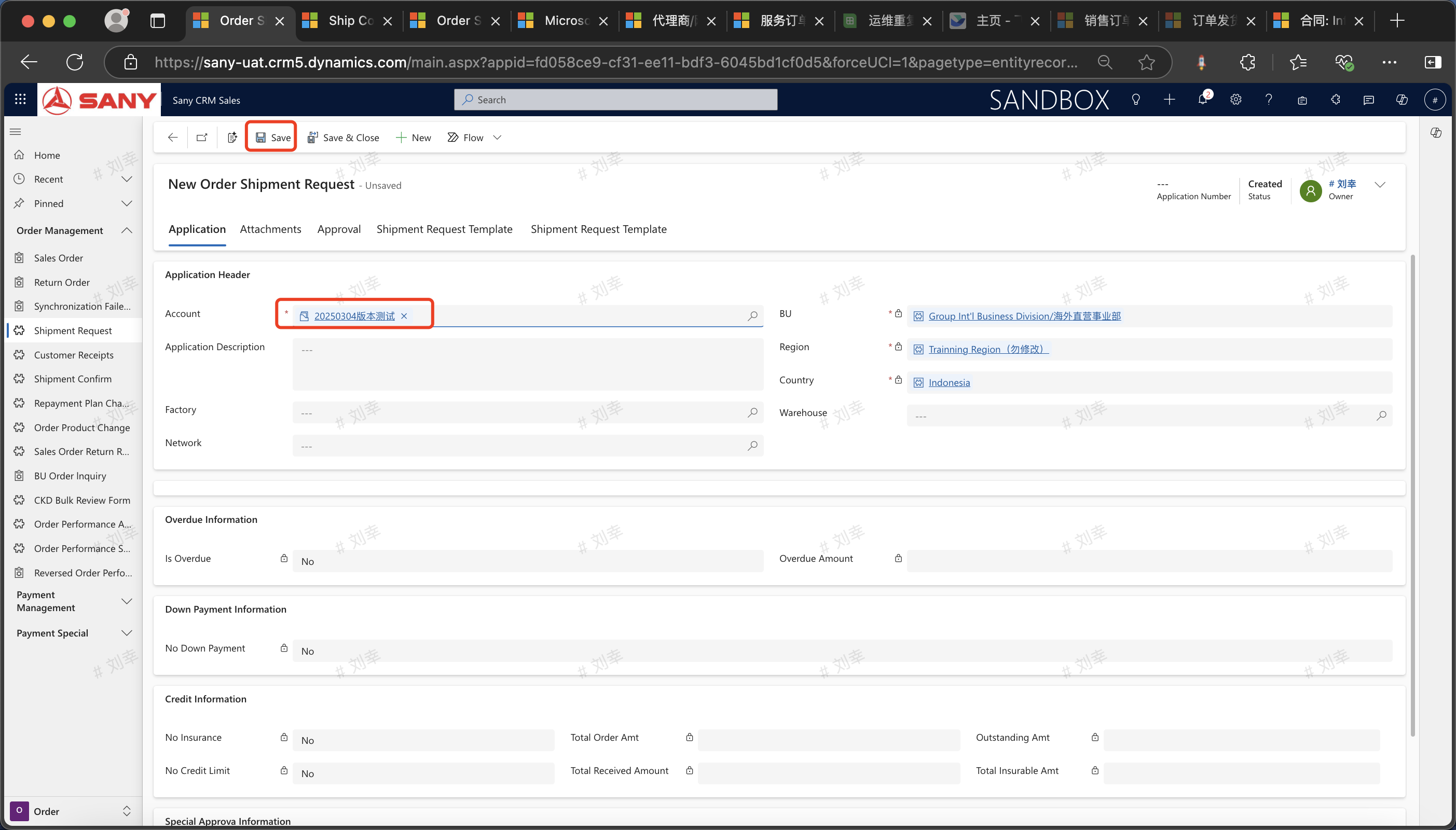 Shipment Application | My CRM Help