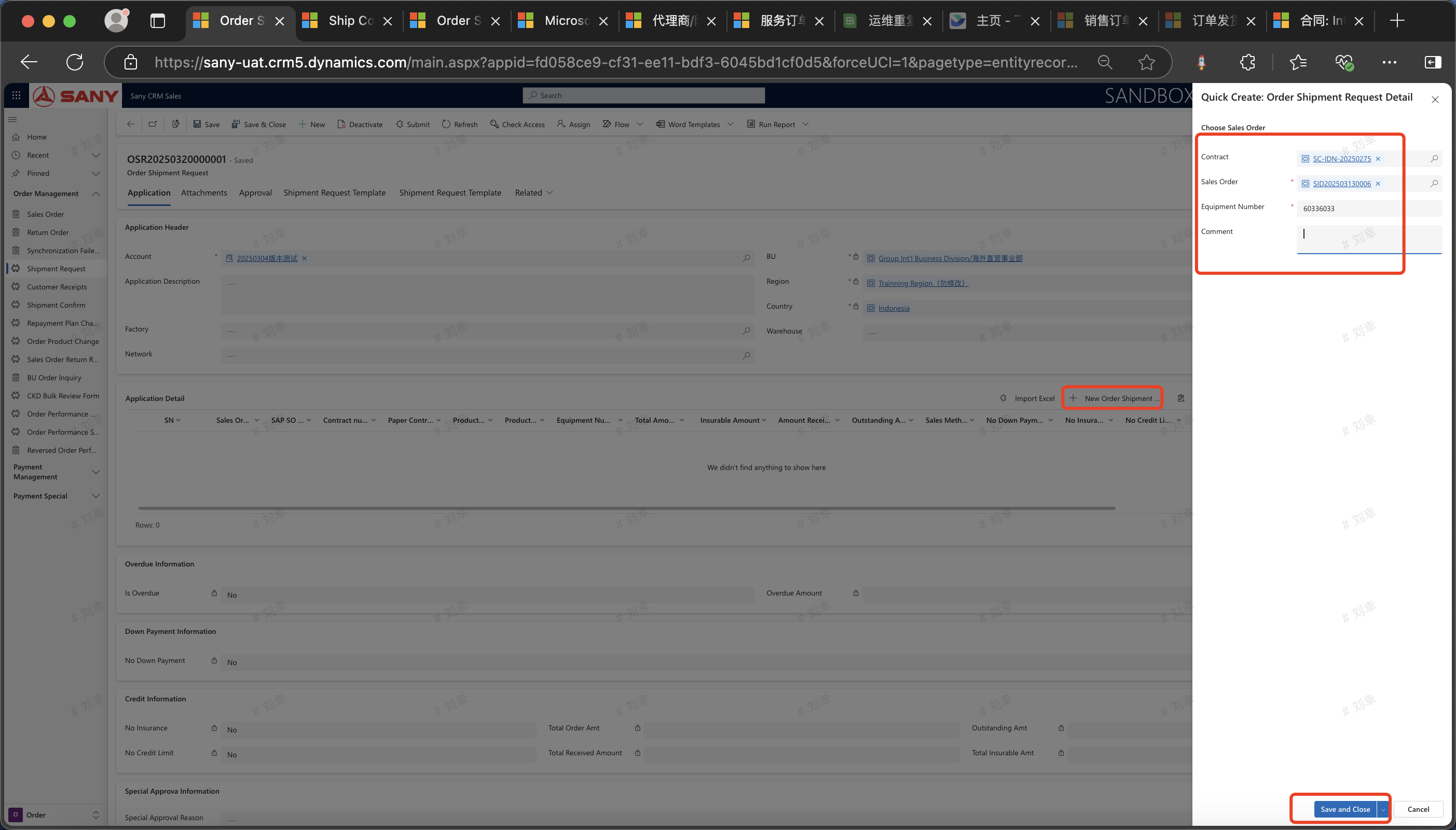 Shipment Application | My CRM Help
