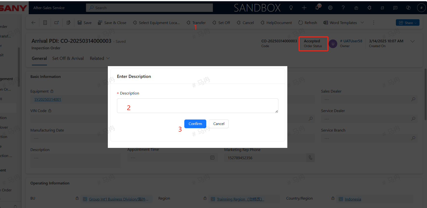 Arrival PDI | My CRM Help